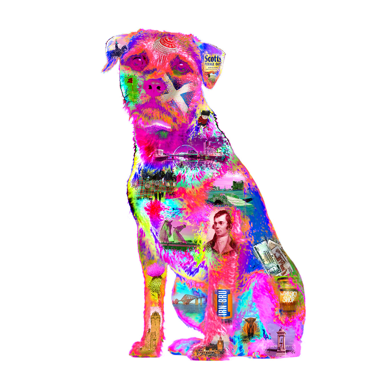 Scottish Border Terry– Rare Interior Art