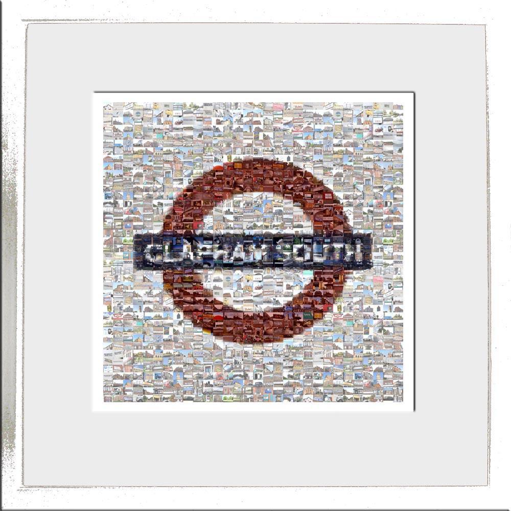 Clapham South Tube Sign – Rare Interior Art