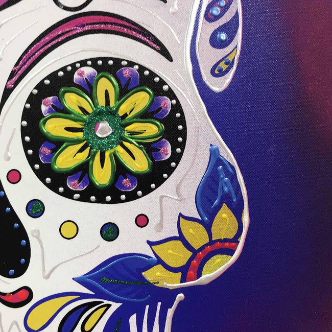 Day of The Dead Purple– Rare Interior Art