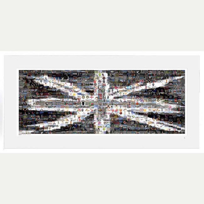 Union Jack Splat Monochrome rec– Rare Interior Art